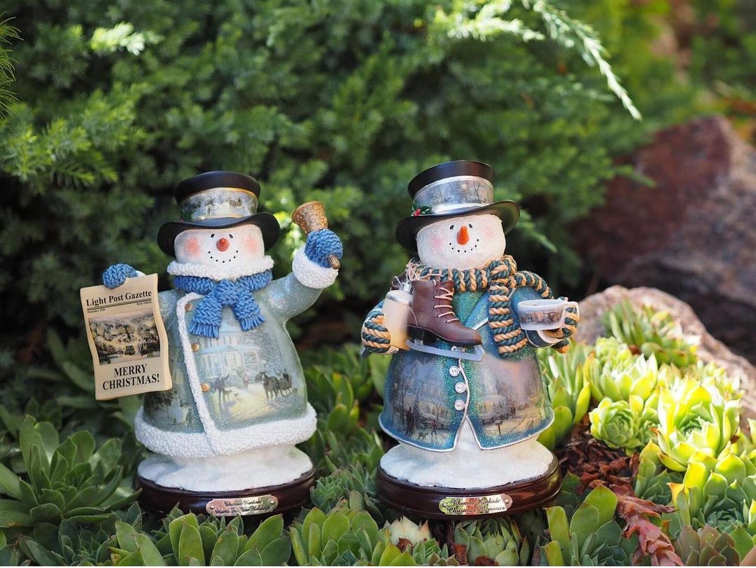 Vintage Thomas Kinkade Snowman's 2004 Terry Redlin winter Wonderland ...
