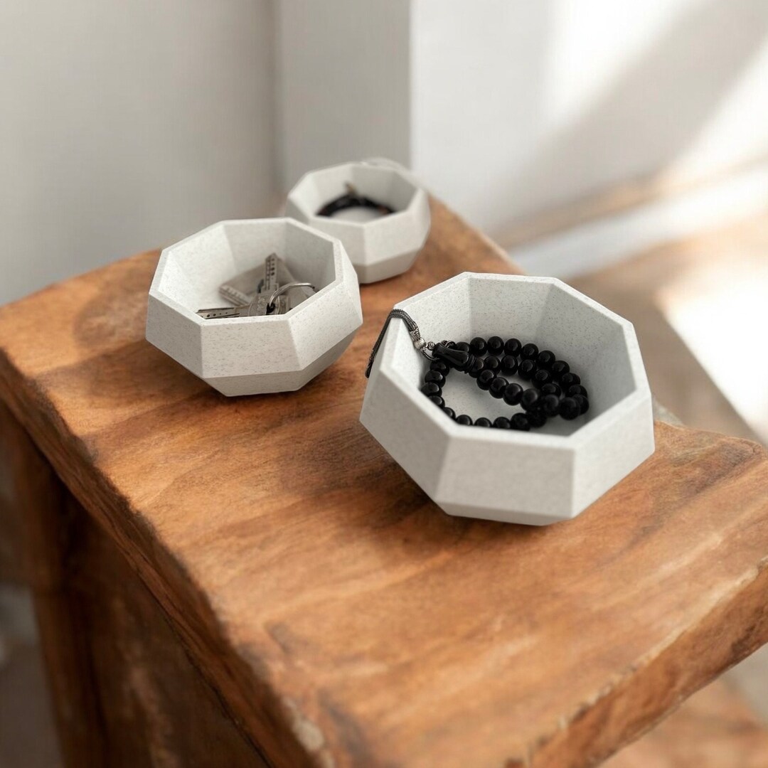 Modern 3D Printed Design Bowls for Table Decor, Jewelry Bowls ...