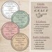 Boho Floral Cottage Food Label Template: Editable Circle Labels ...