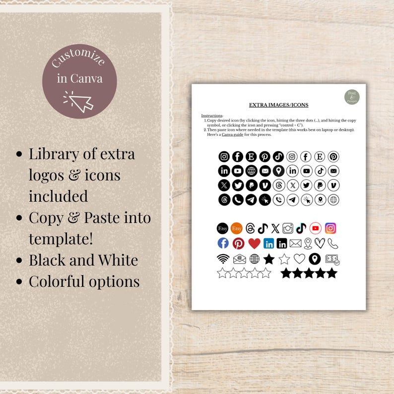 Box Label Template, Vintage Farmhouse Packaging Sticker for Small ...