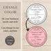 Boho Floral Cottage Food Label Template: Editable Circle Labels ...