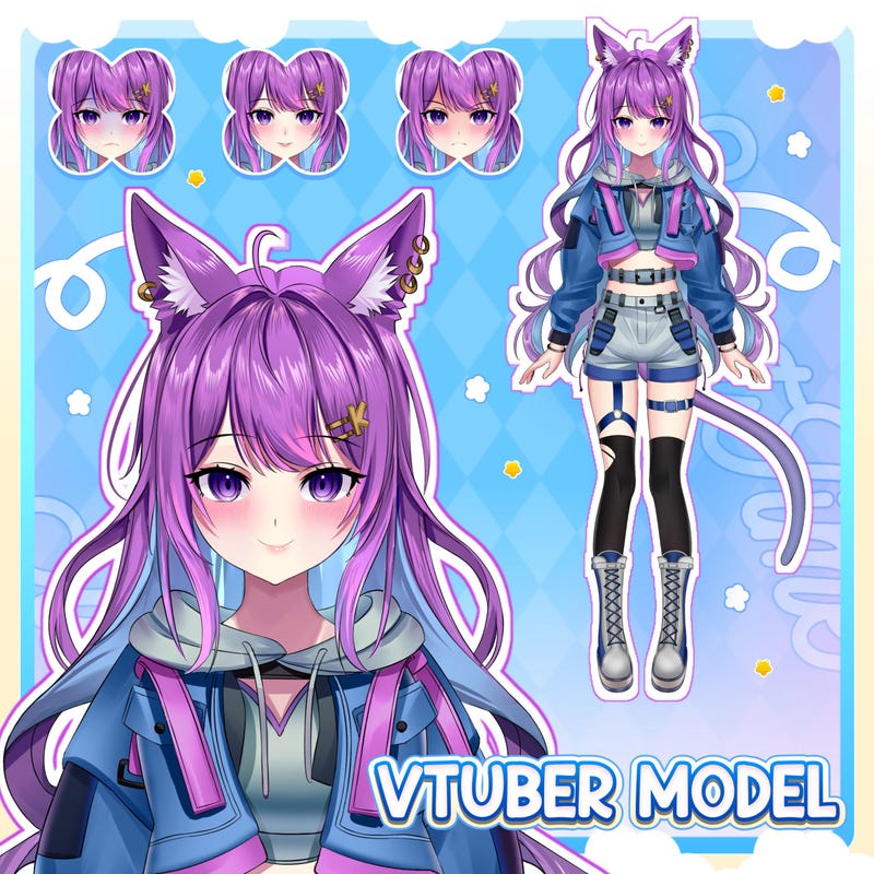 Vtuber Commission - Etsy