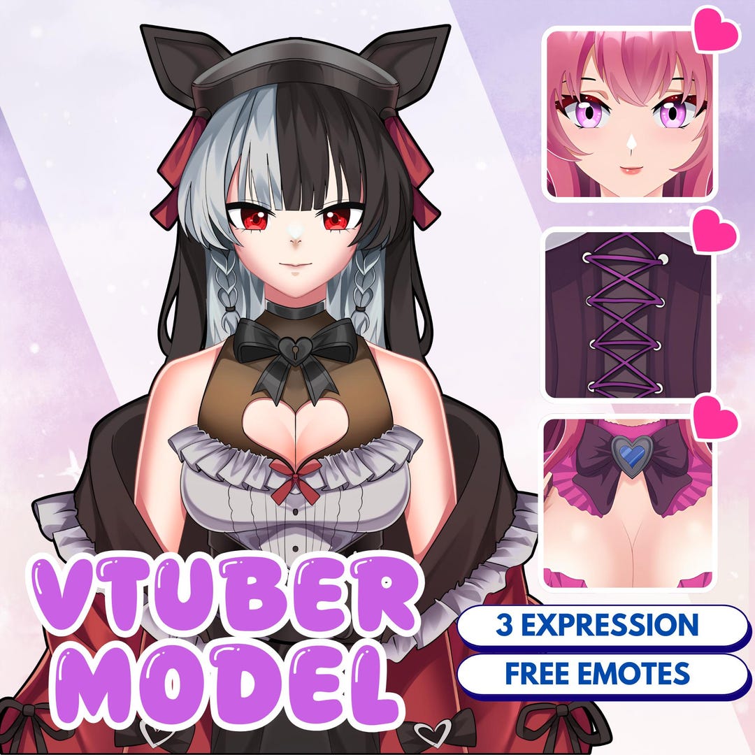 Custom Live2d Vtuber Mode | Commercial Use | Vtuber Assets | Ready for Streaming | Live2d Model ...