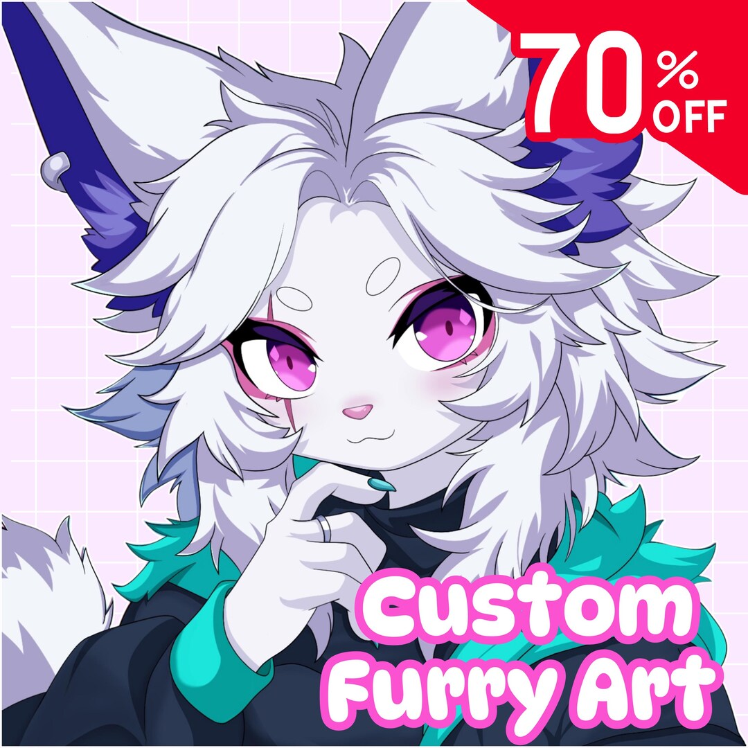 Custom Furry Art Commission Pfp/headshot Anime Furry Profile Picture ...