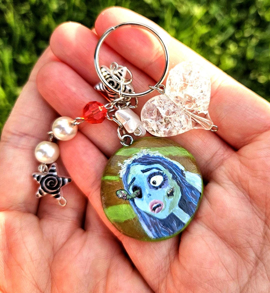 Tim Burton Corpse Bride Emily Keychain Vintage Movie Charm Gothic Gift ...