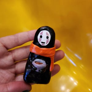 Spirited Away No Face Figure, Desk Decor , Polymer Clay , Studio Ghibli ...