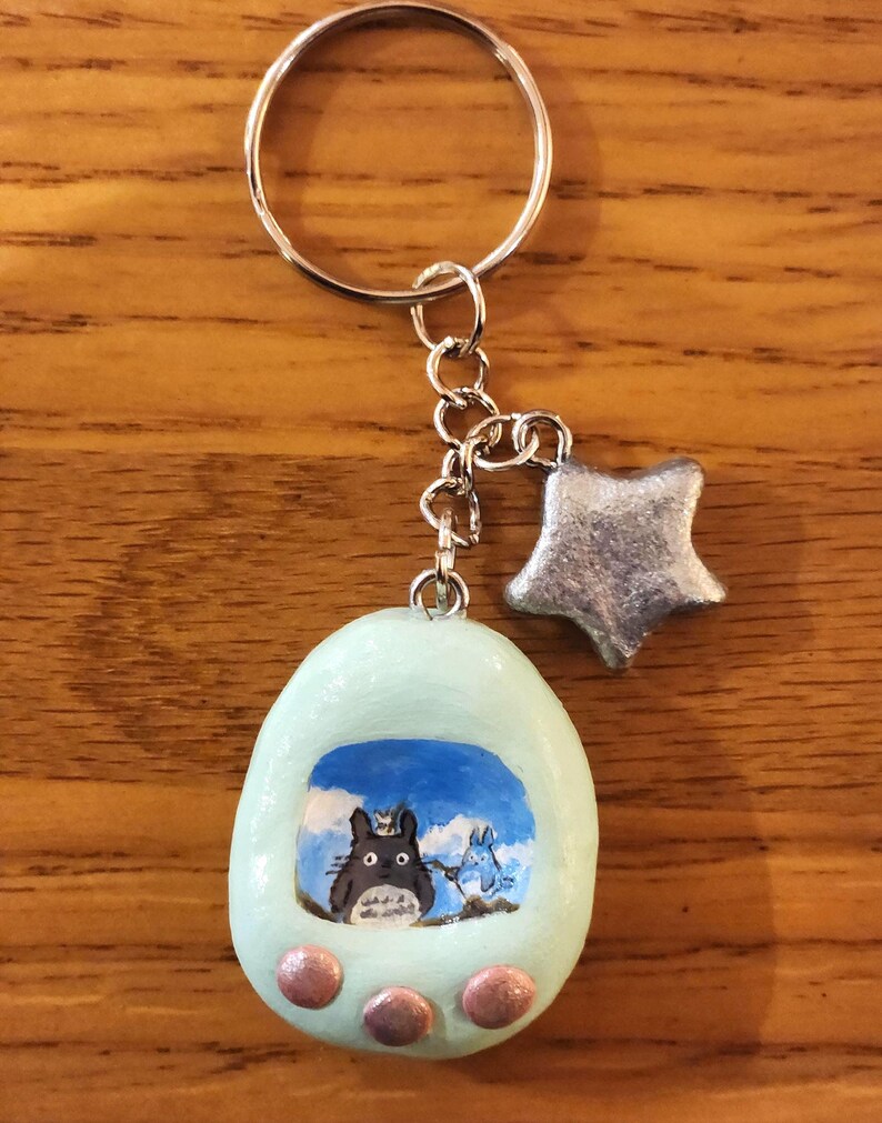 Totoro Tamagotchi Keychain , My Neighbor Totoro Movie , Studio Ghibli ...