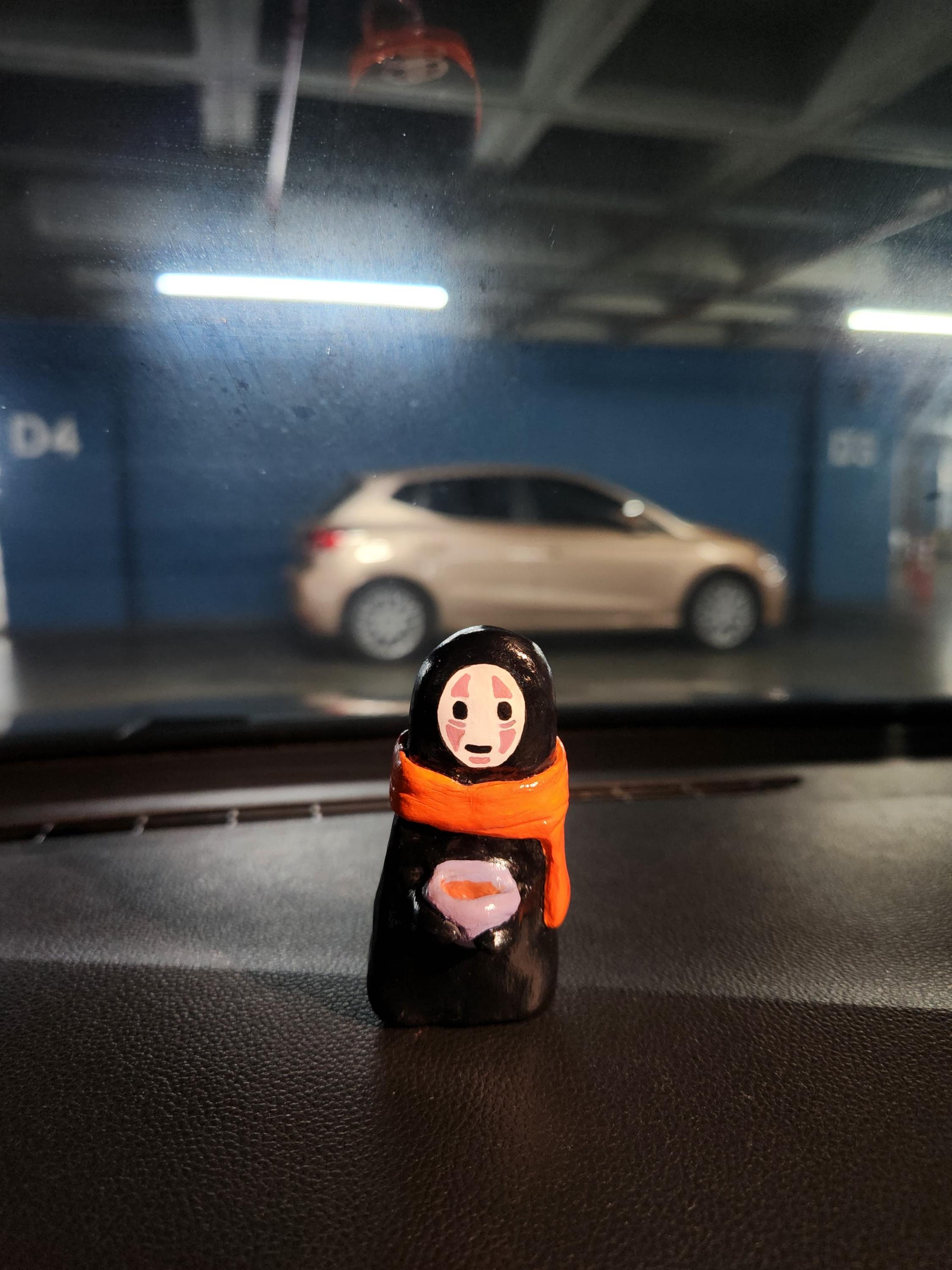 Spirited Away No Face Figure, Desk Decor , Polymer Clay , Studio Ghibli ...