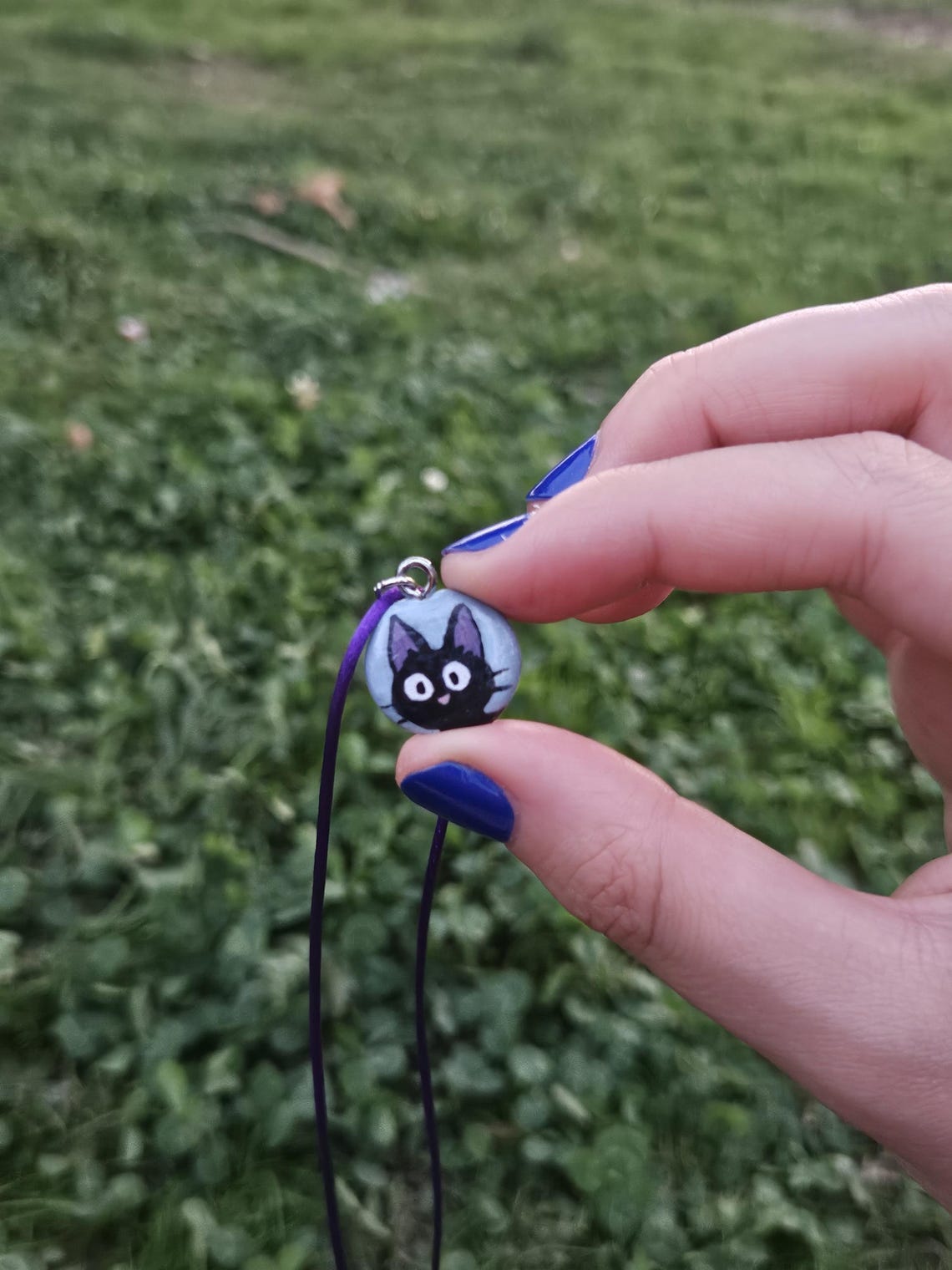 Polymer Clay Kiki's Delivery Service Jiji Necklace , Cat , Movie ...