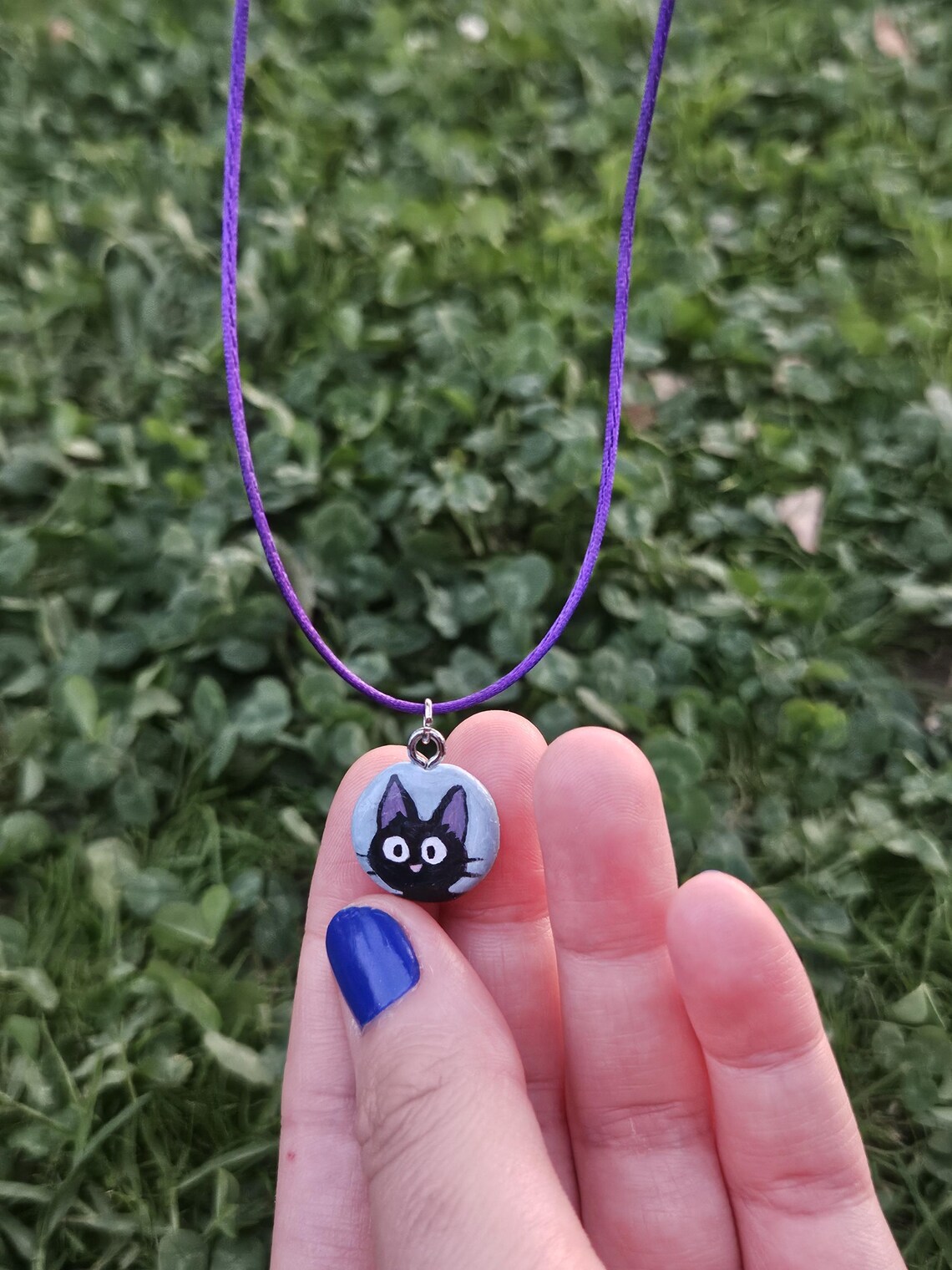 Polymer Clay Kiki's Delivery Service Jiji Necklace , Cat , Movie ...