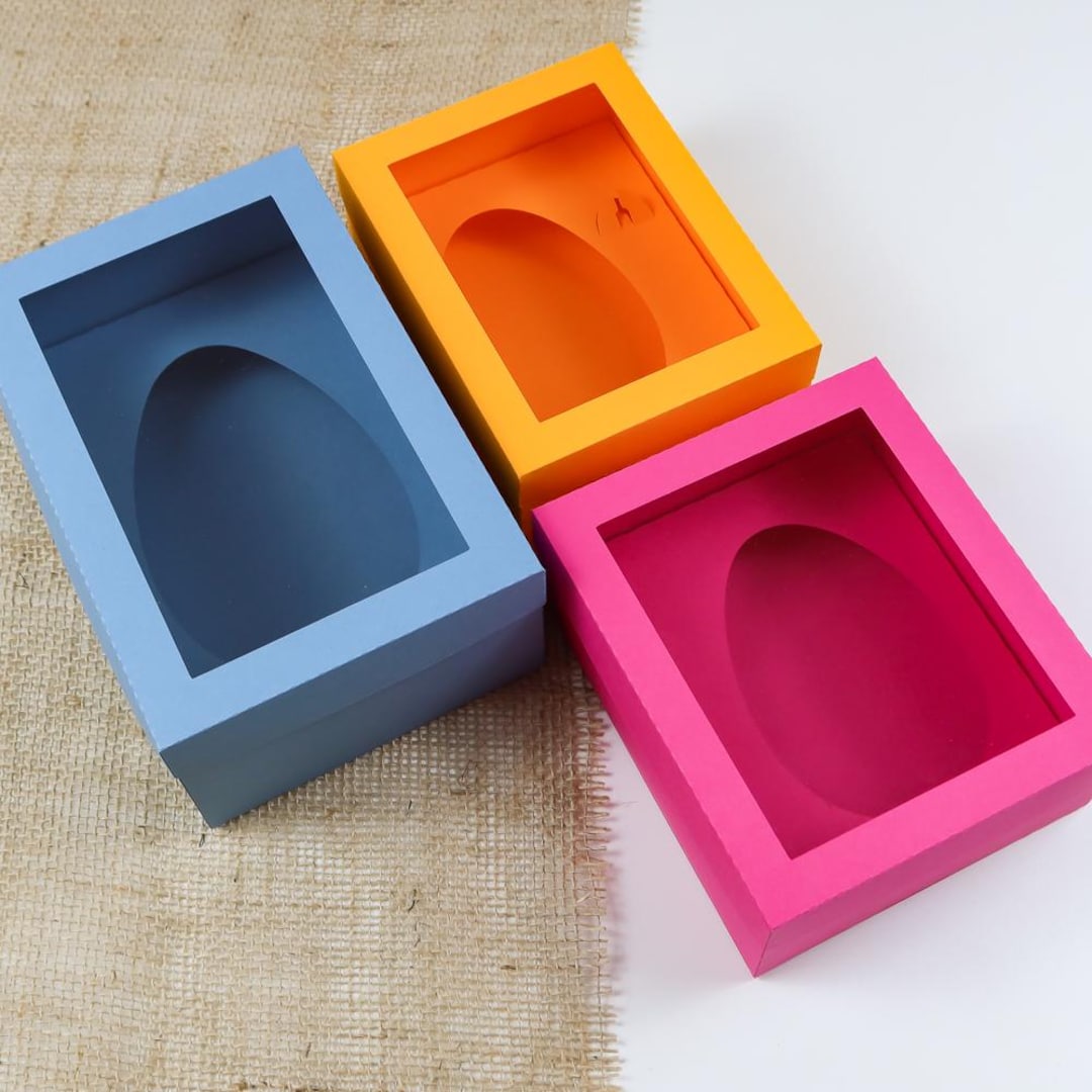 Easter Egg Box Mold Template 250g - 350g - 500g - Easter Egg Box Mold ...