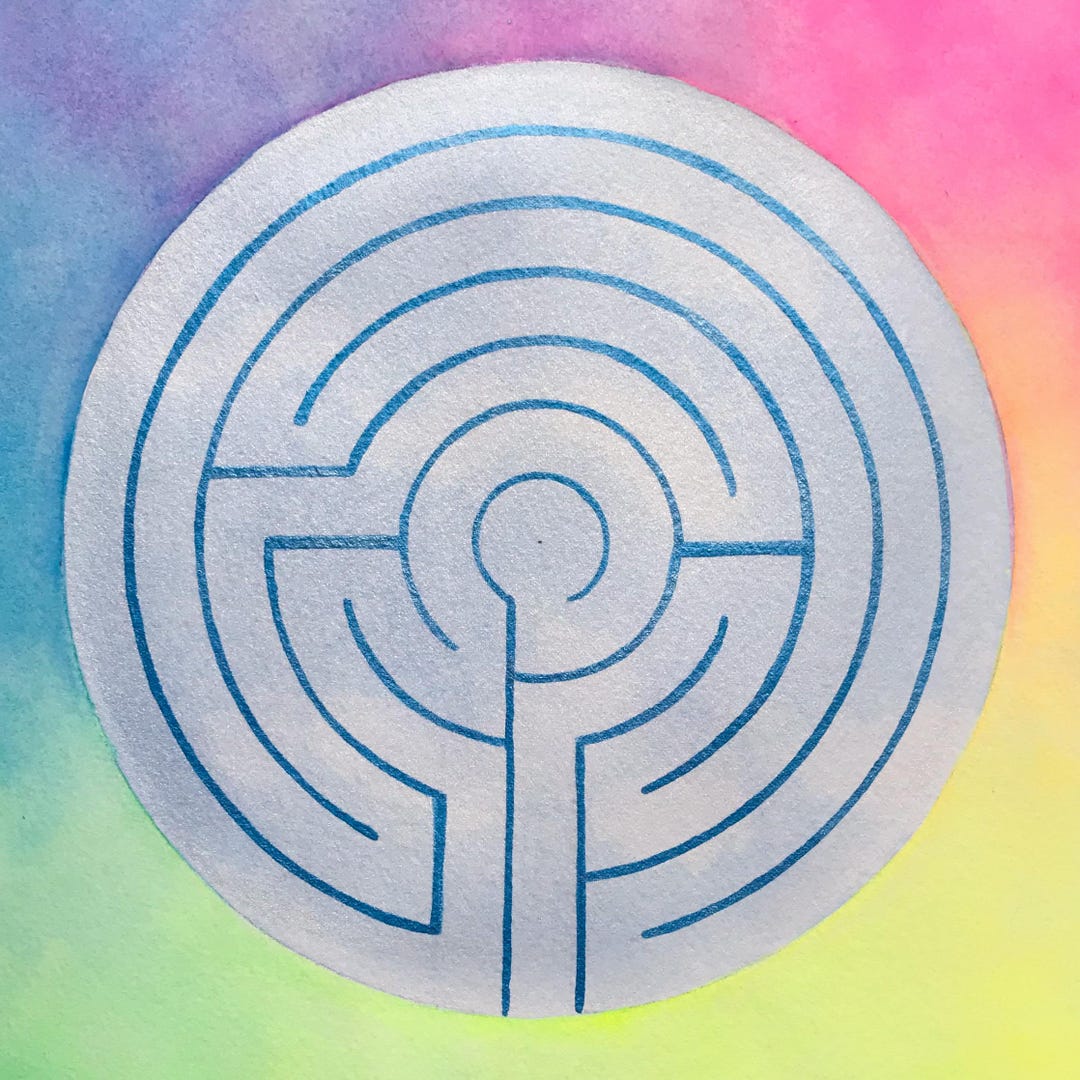 Labyrinth 1 - Original Watercolor Painting - Etsy
