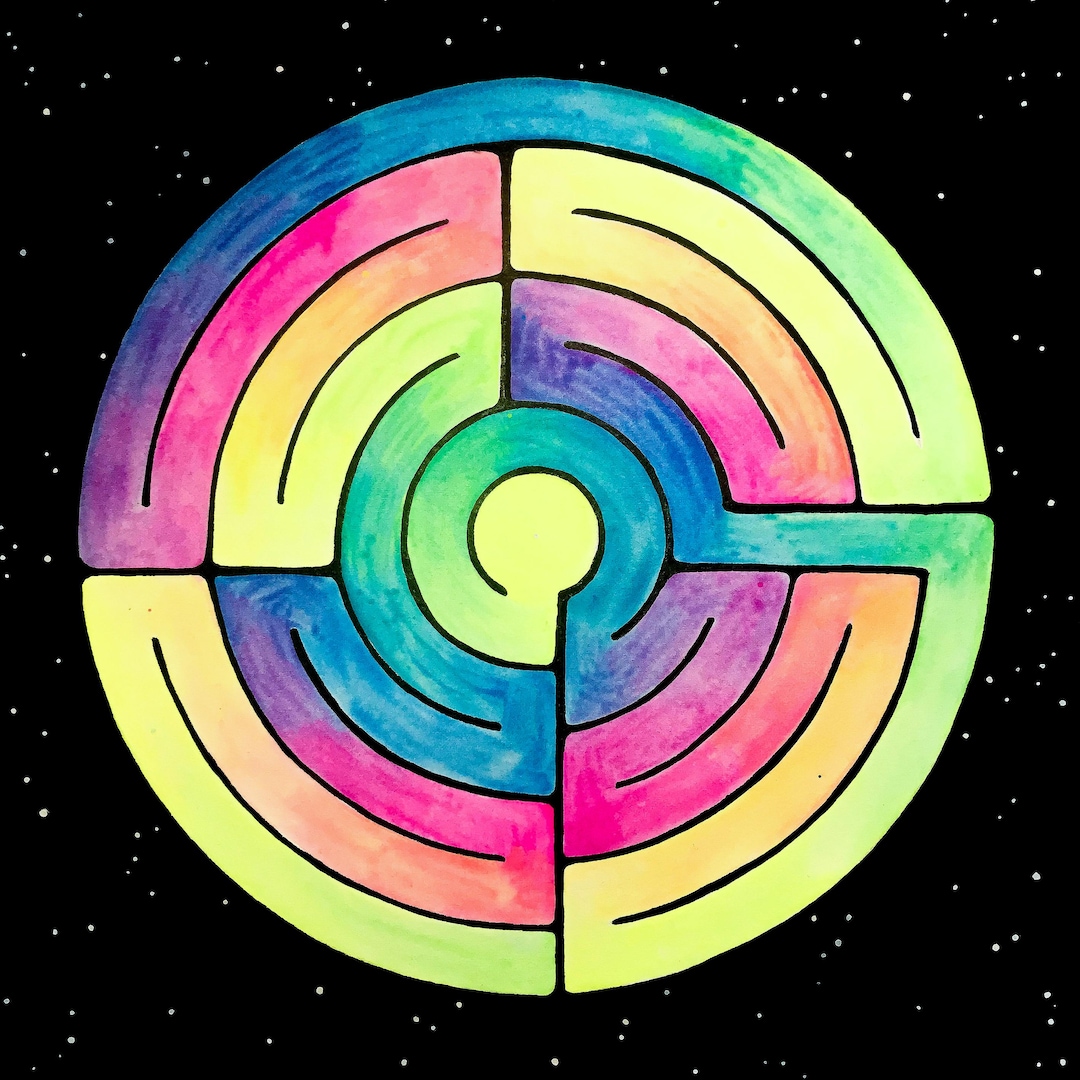 Labyrinth 3 - Original Watercolor Painting - Etsy