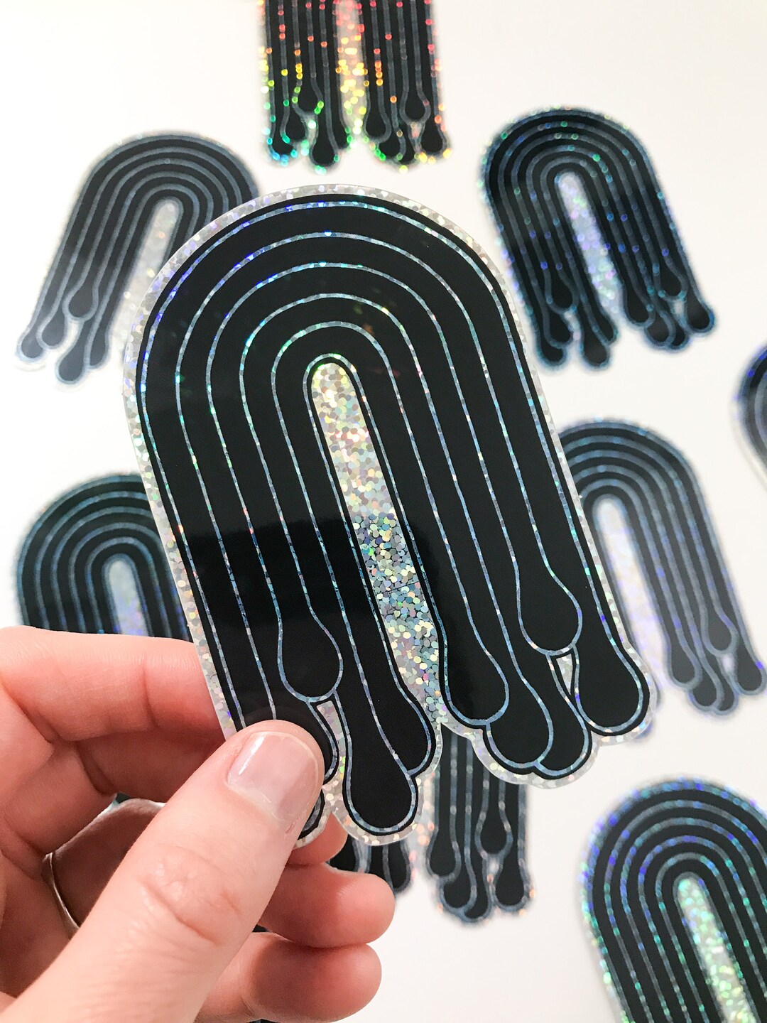 4” Glitter Sticker - “oil Spill” - Etsy