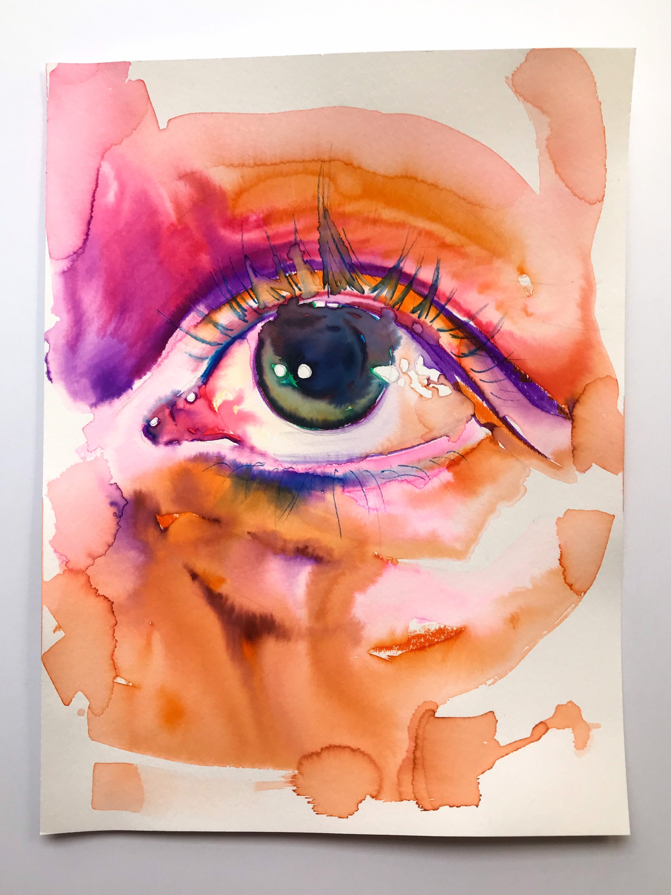 Eye 2 - Original Crayola Marker Painting - Etsy