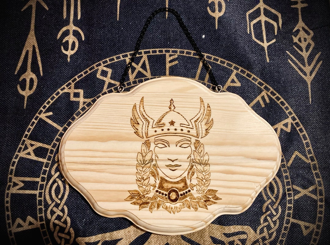 Valkyrie Shield Maiden Mural - Etsy