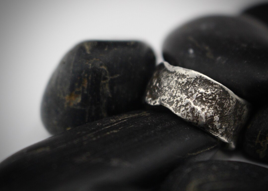 Rustic Sterling Silver Reticulated Ring- Made to Order - Etsy