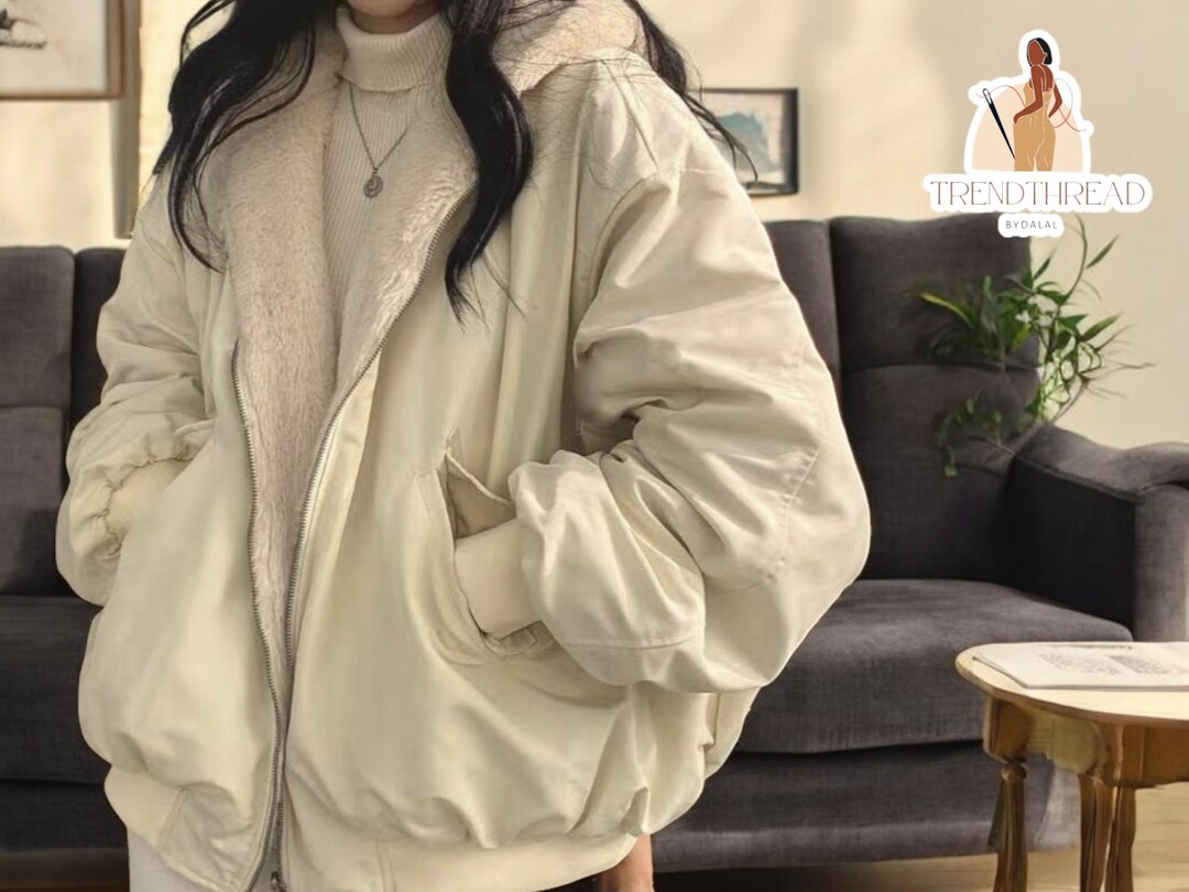 Women's Hooded Jacket Double-faced Coat Design With Zipper & Pockets - Etsy