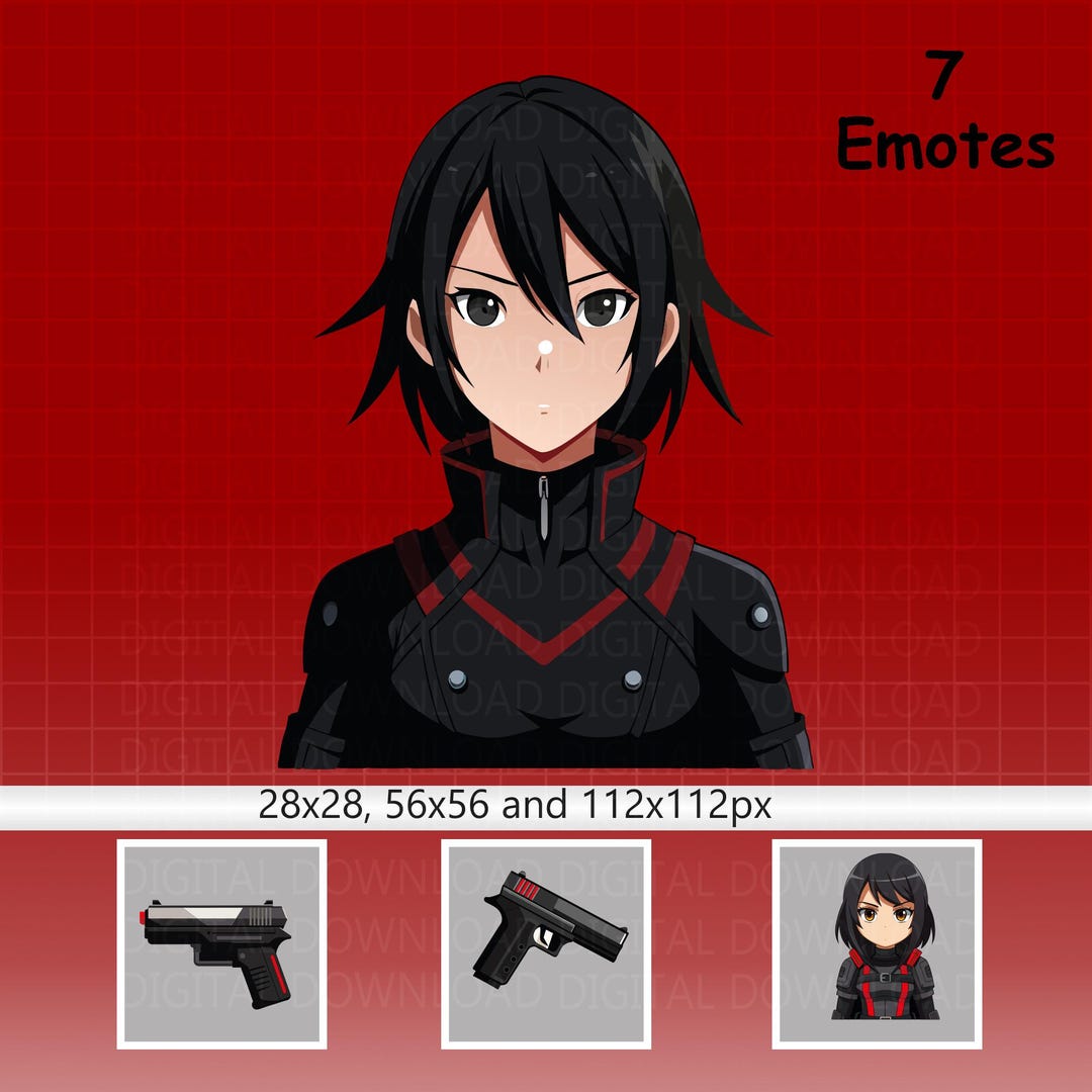 Original Character Design Inspired by Signalis Video Game 7-piece Emote ...