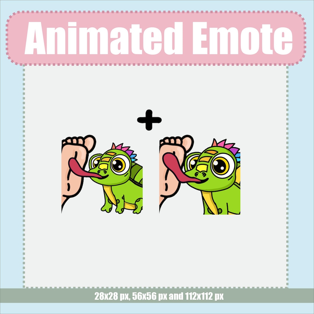Animated Feet Licking Chameleon Emote Bring Halloweens Spooky Charm to ...