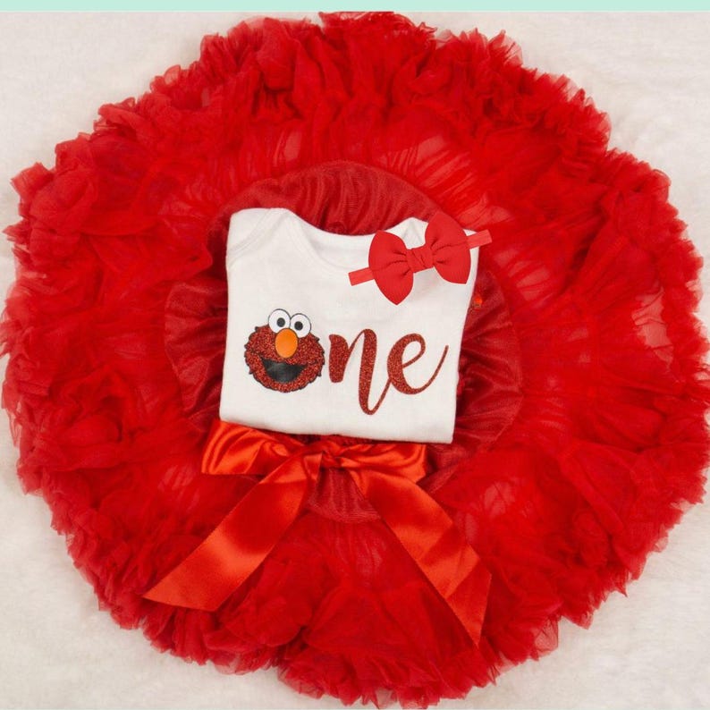 Red Monster Outfit, 1st Birthday Outfit, Baby Girl Character Outfit ...