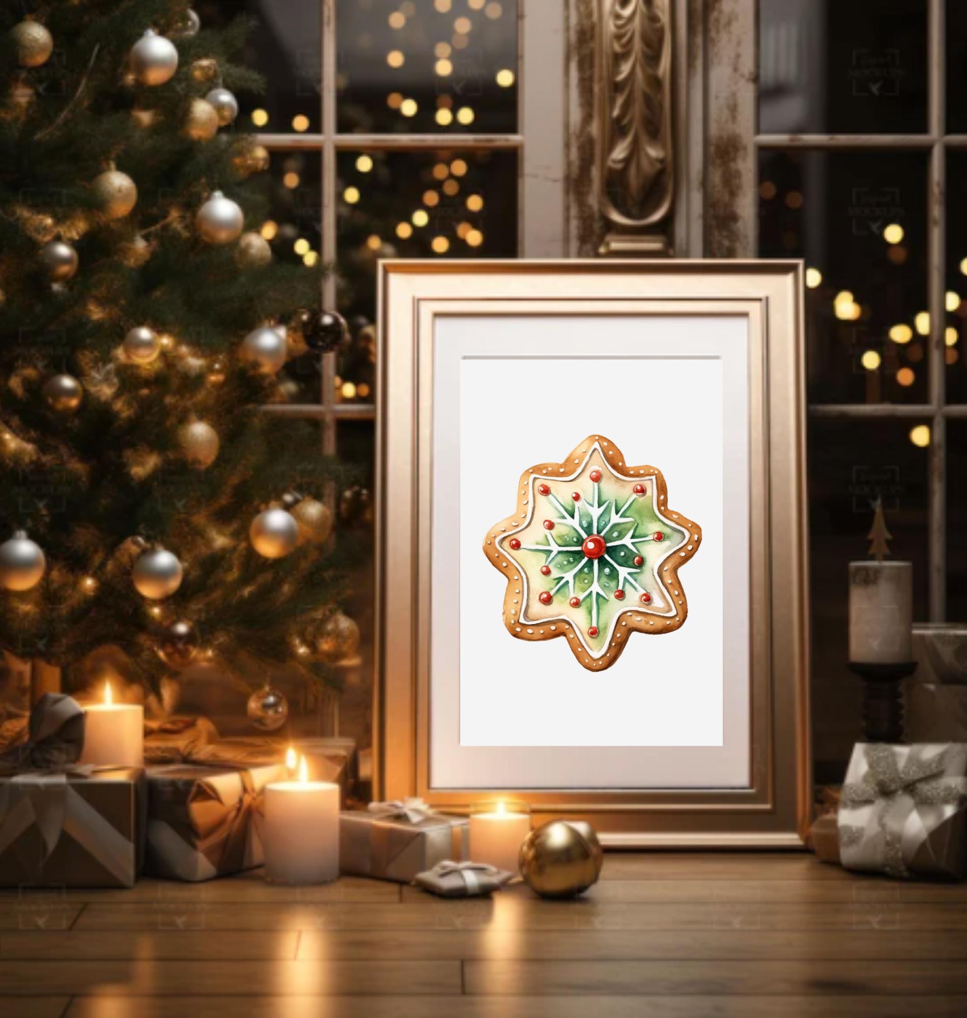 Set of 9 Christmas Digital Prints, Christmas Prints Bundle, Pink & Red ...