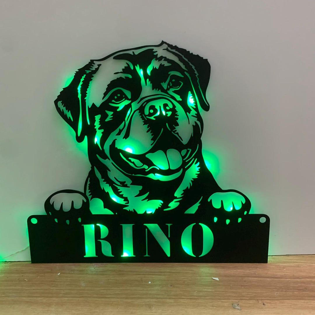 Custom Dog Neon Sign, Pet Neon Sign Light, Small Dog Neon Sign, Puppy ...