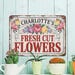 Personalized Vintage Flower Market Sign , Flower Farm Sign,garden ...