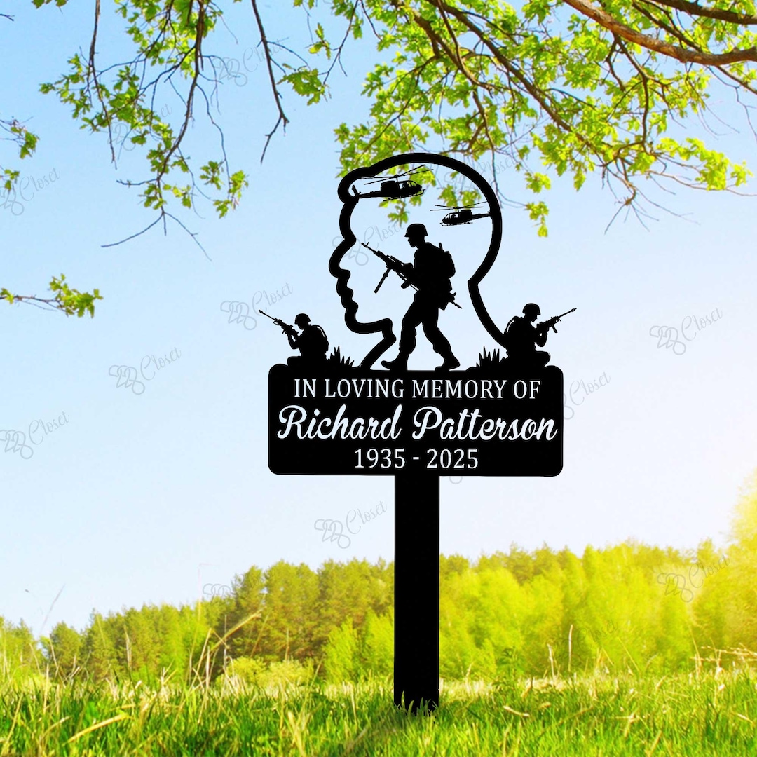 Military Memorial Sign Custom,soldier Memorial Sign,military Memorial ...