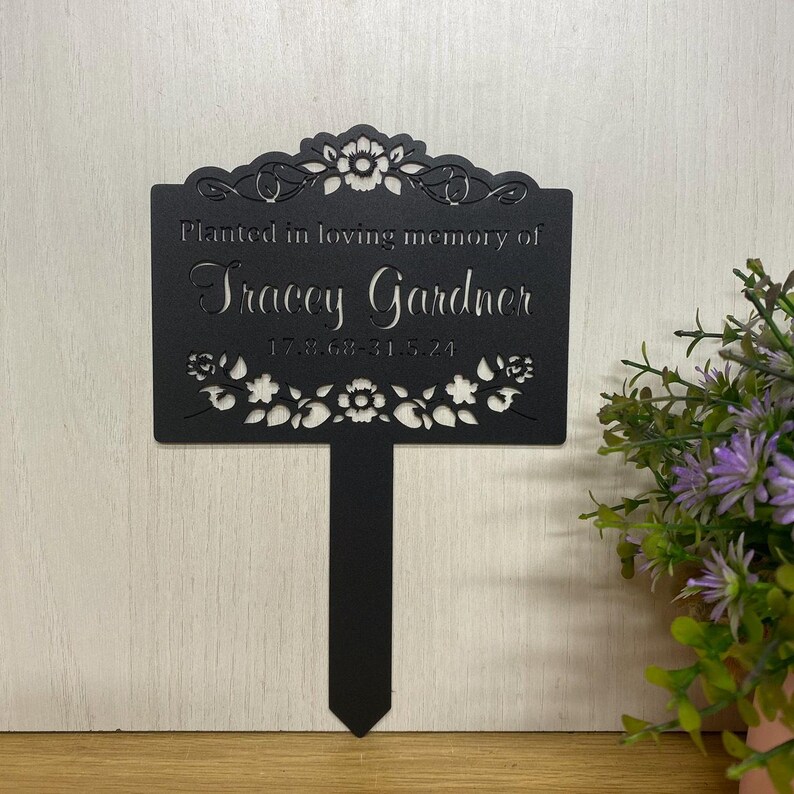 Personalized Memorial Tree Marker, Loss of Loved One Memorial Stake ...
