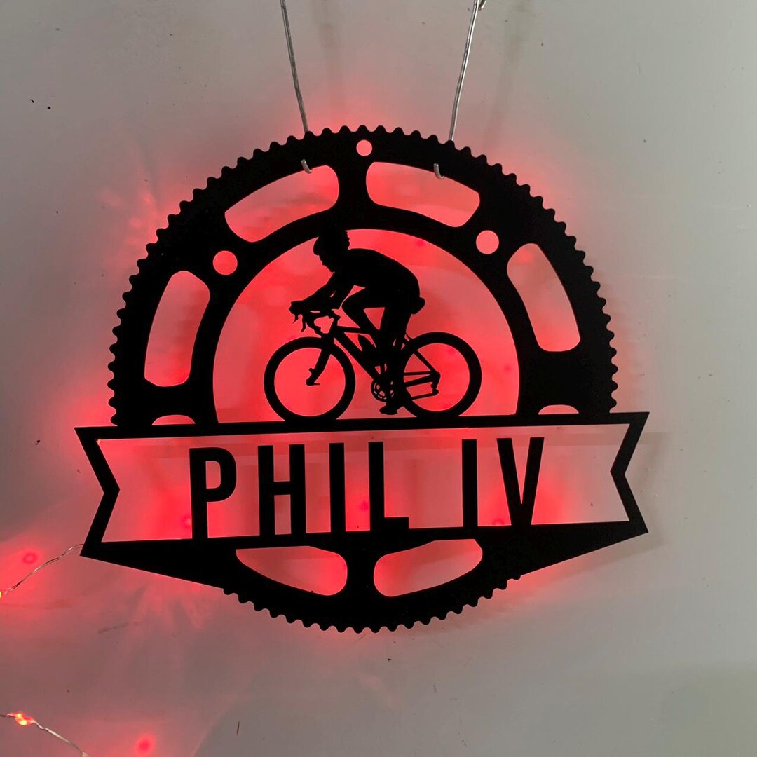 Custom Bike Metal Sign, Cycling Sign, Biking Sign, Personalized Biker ...