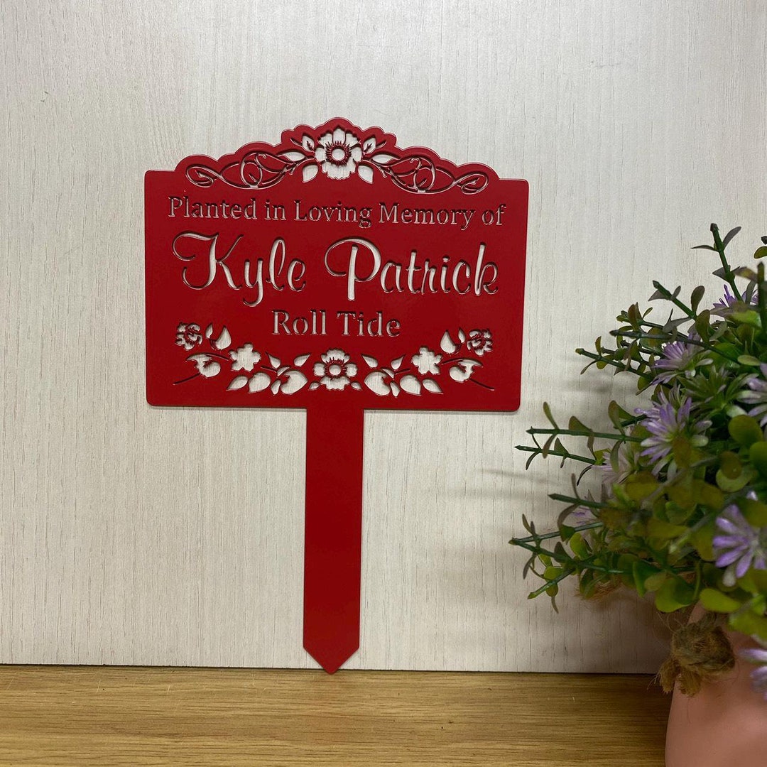 Personalized Memorial Tree Marker, Loss of Loved One Memorial Stake ...
