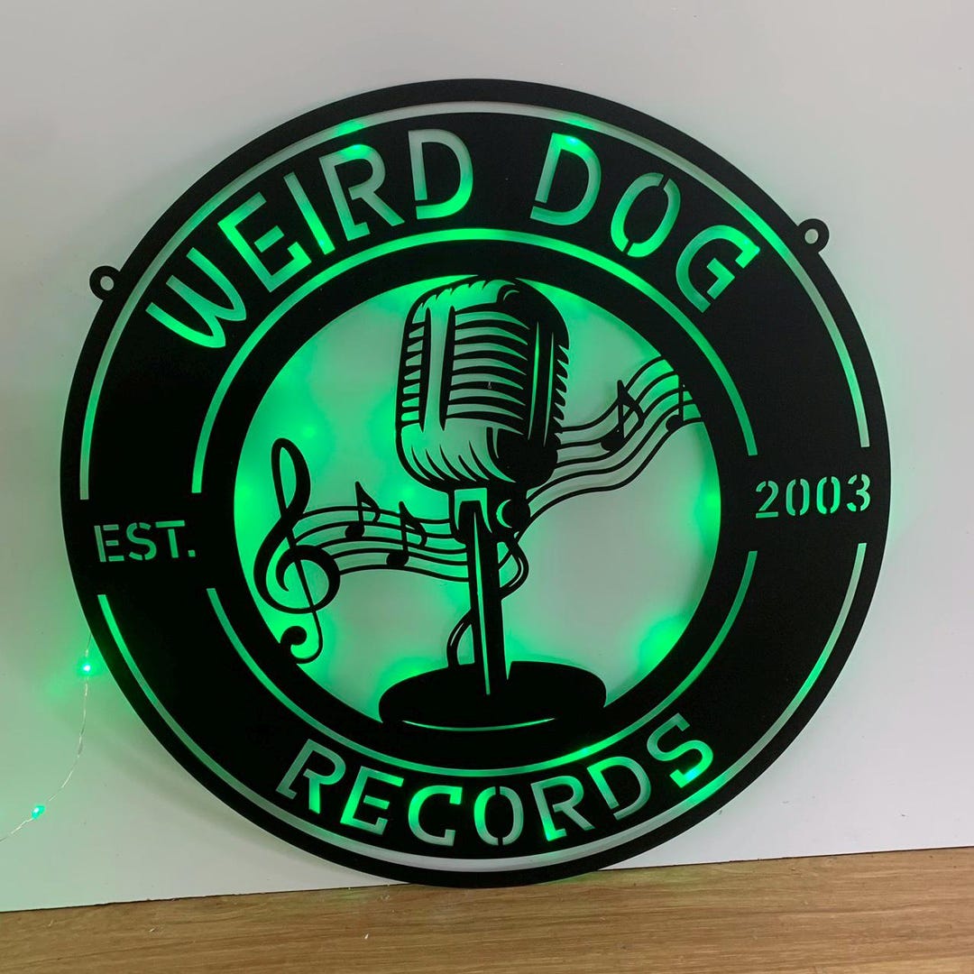 Custom Microphone Metal Wall Art, Microphone Name Sign, Singer Name ...