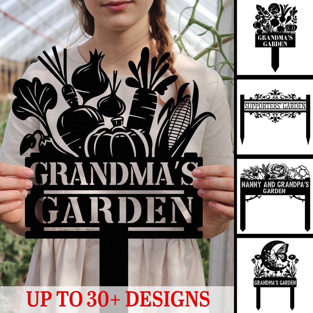 Custom Vegetable Garden Stake,garden Name Sign,vegetable Patch Metal ...