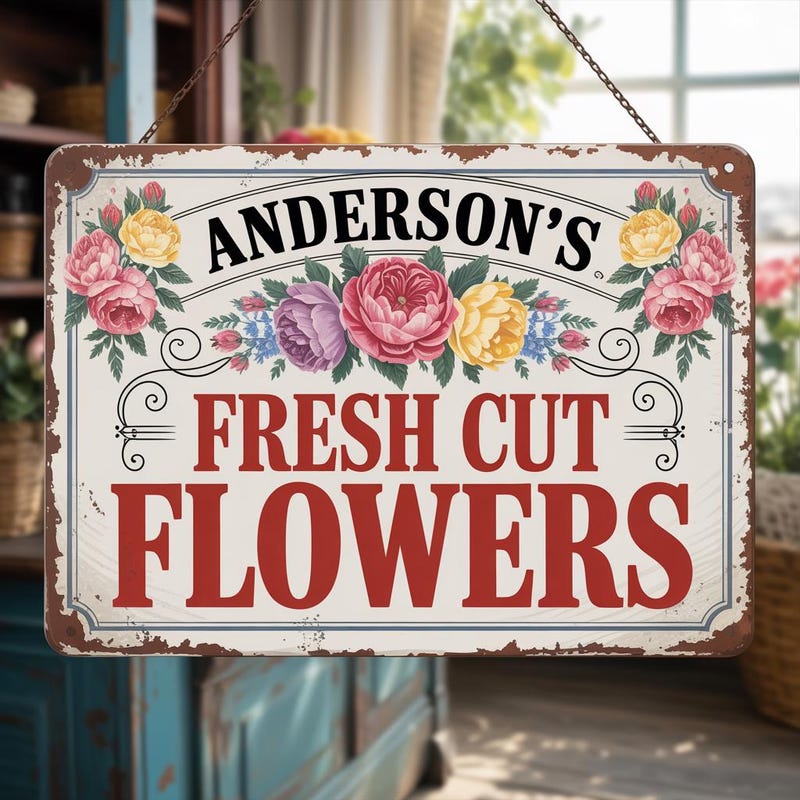 Flower Shop Sign - Etsy