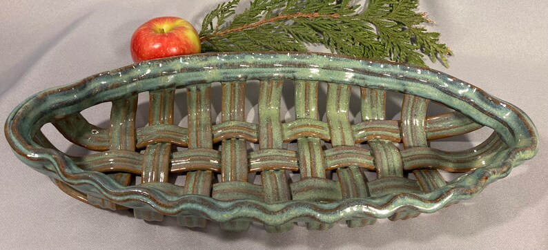 Ceramic Woven Basket - Etsy