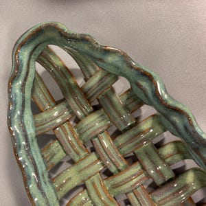 Ceramic Woven Basket - Etsy