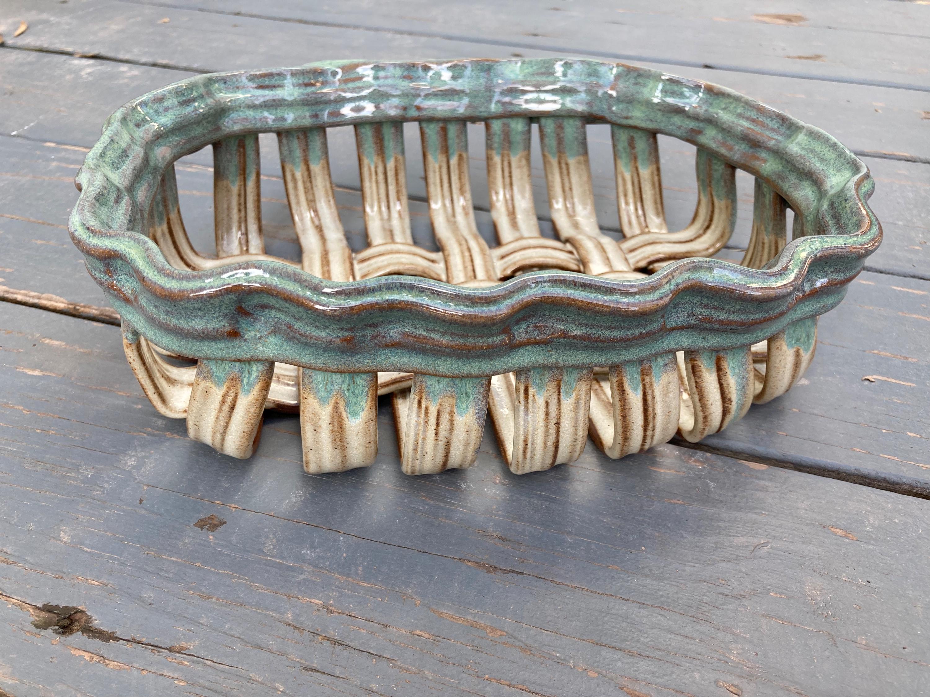 Pottery Ceramic Handmade Basket - Etsy