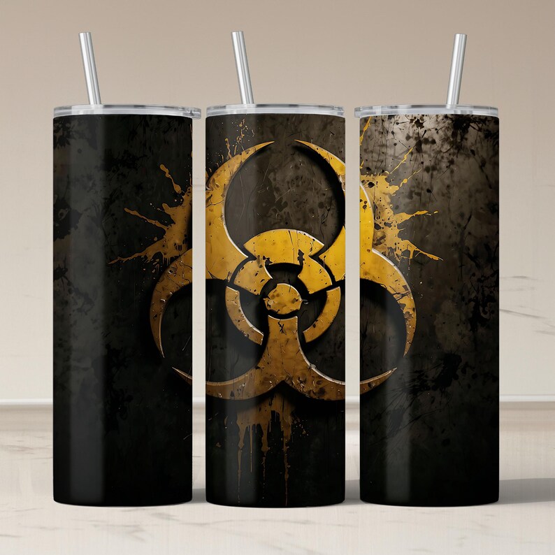 Biohazard Tumbler Wrap, Digital Download, Hazard Tumbler, Hazardous ...
