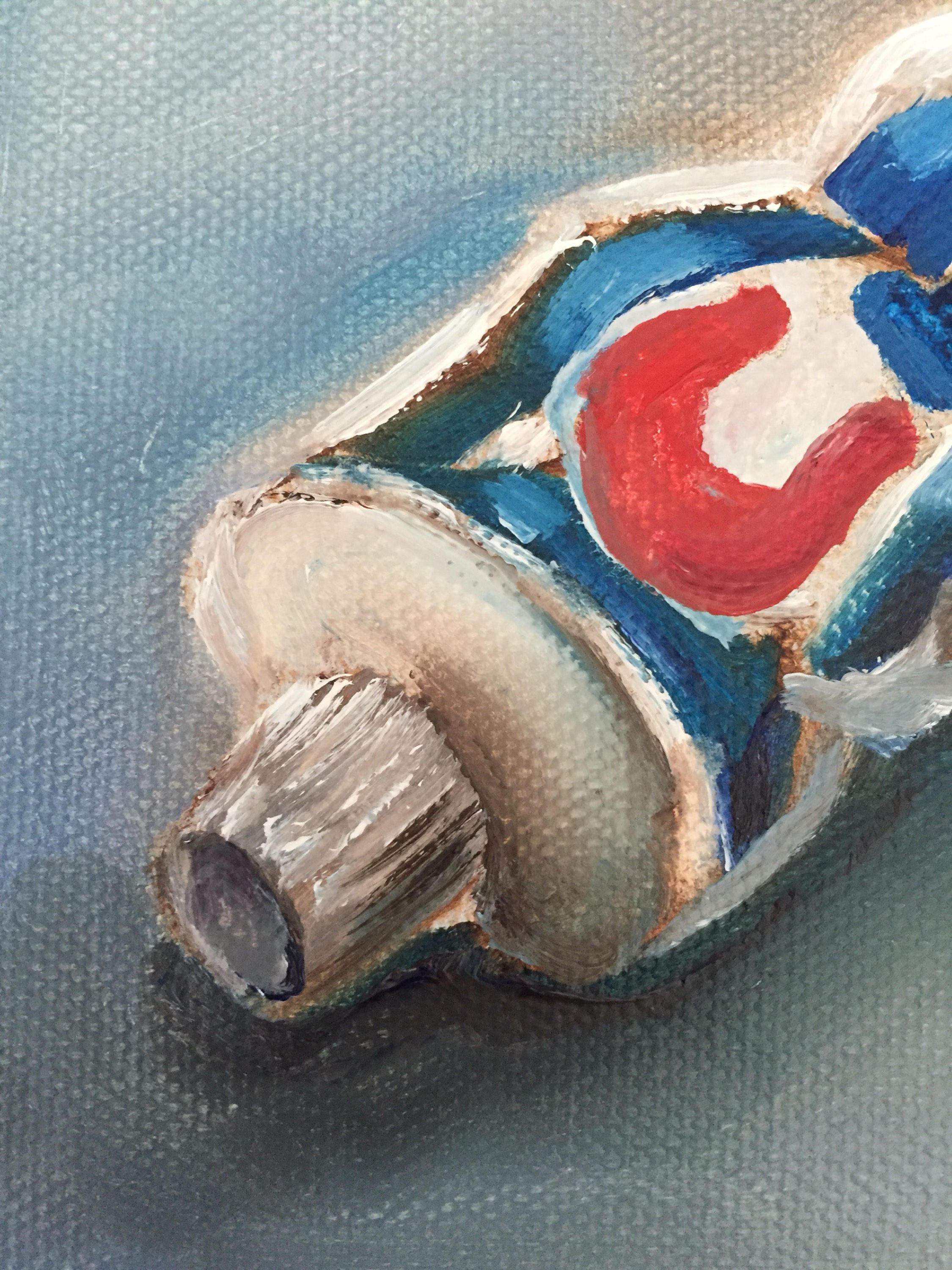 Toothpaste ORIGINAL Oil Painting Bathroom Art 6x6 by Kristine Kainer - Etsy