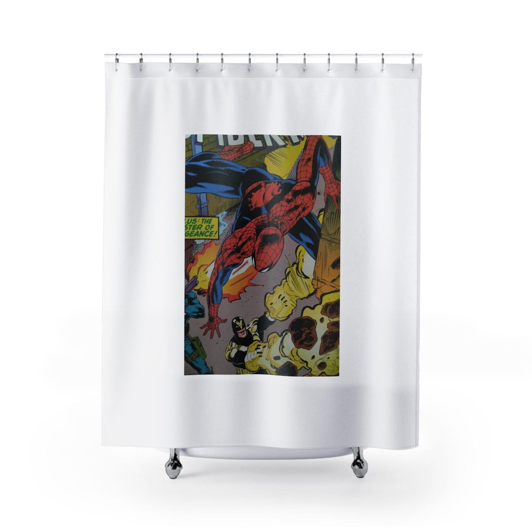 Spider Man Shower Curatin - Etsy