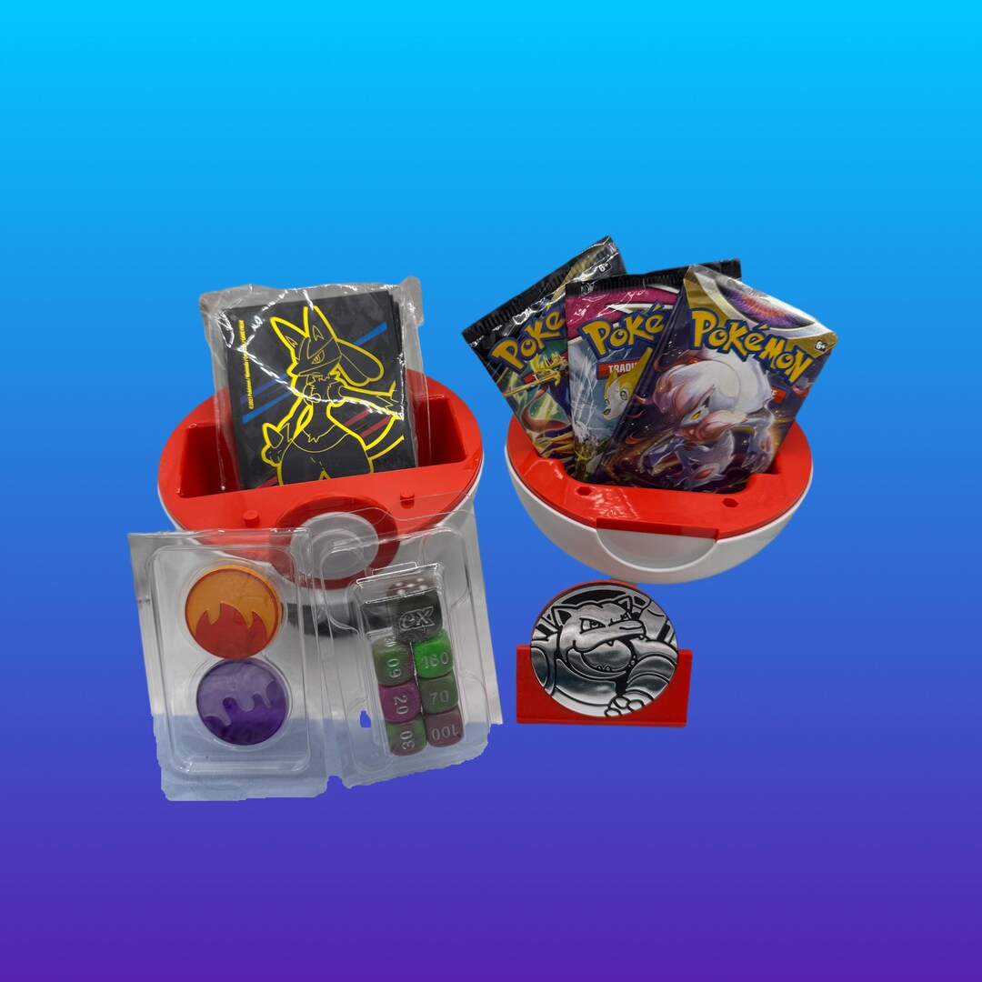 Poke Ball Deck Holder, Pokemon Gift, Premier Ball Deck Holder, Deck Box ...