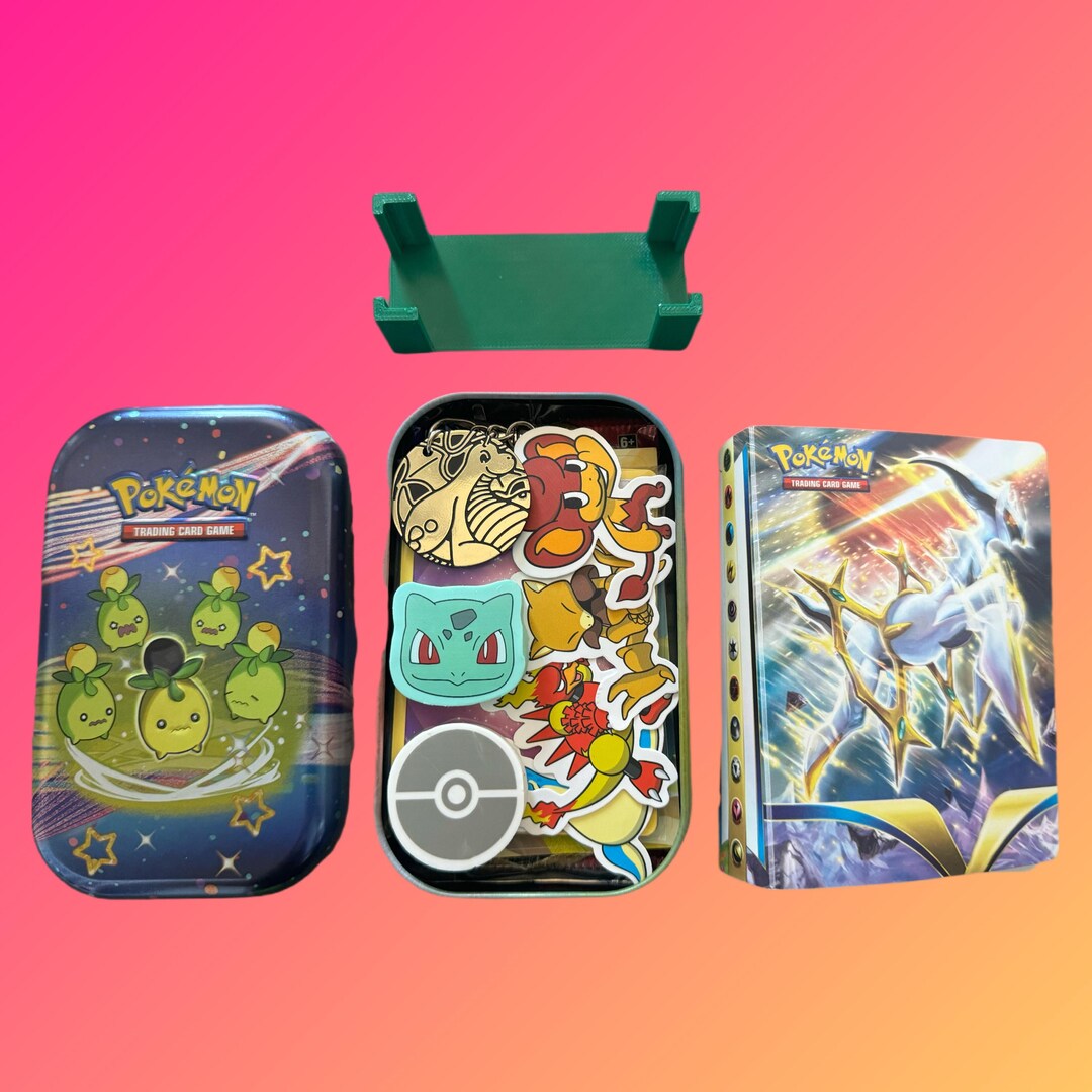 Pokemon Mini Tin With Stand, Mystery Mini Tin, Pokemon Gift - Etsy