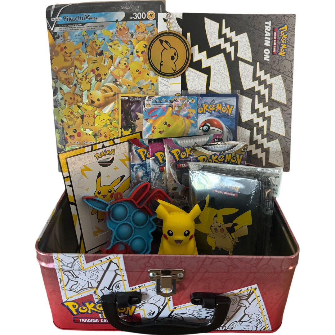 Pikachu Tin Chest, Pikachu Gift, Pokemon Gift - Etsy