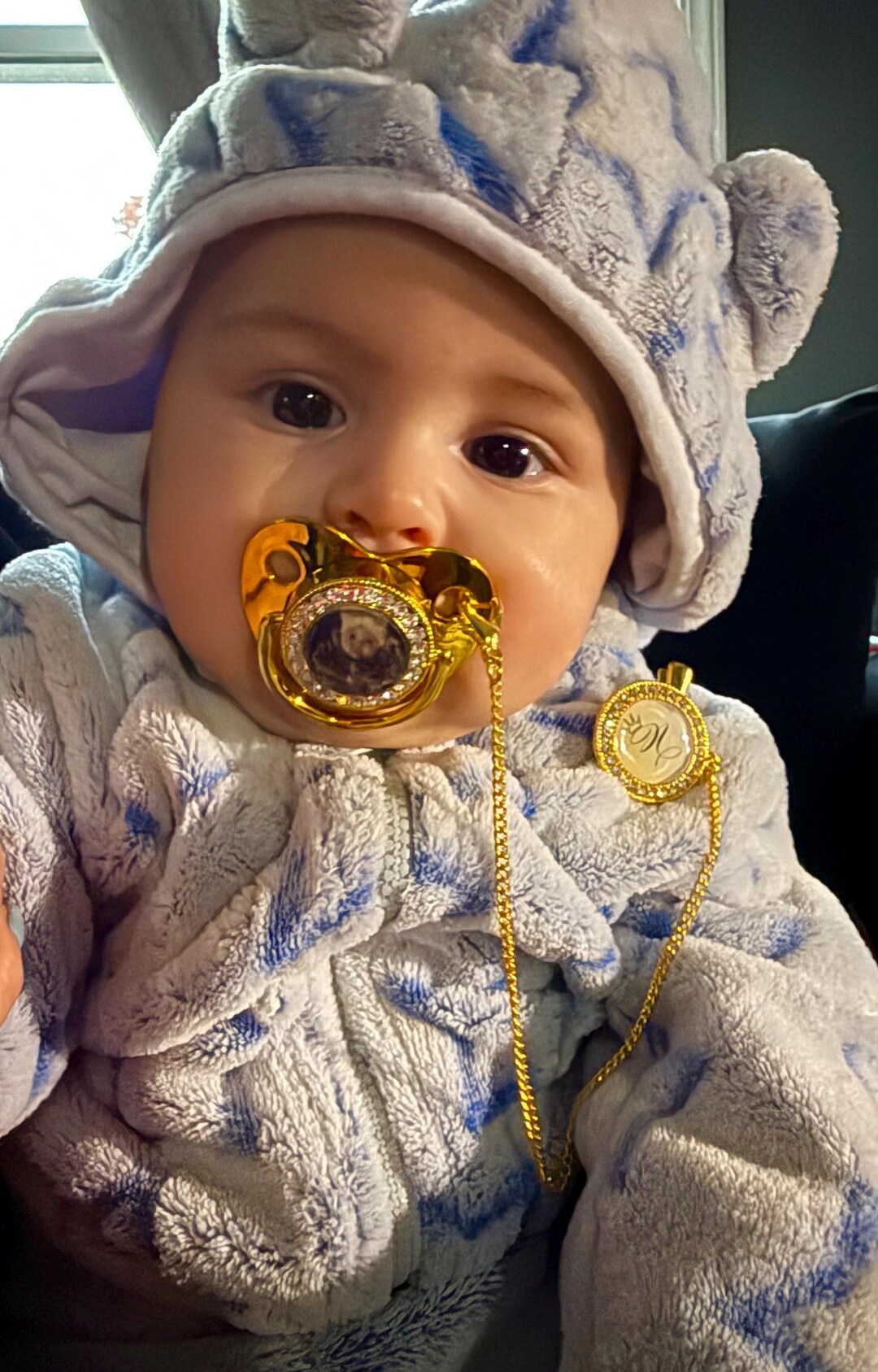 Personalized Babys Bling Binkie With Personalized Clip - Etsy