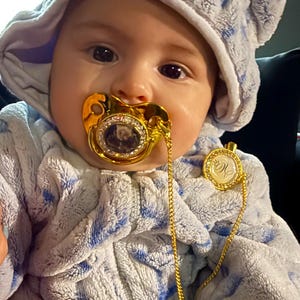 Personalized Babys Bling Binkie With Personalized Clip - Etsy