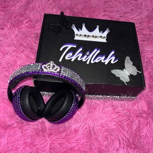 Custom Bling Noise-canceling Headphones – Personalized Sparkly ...