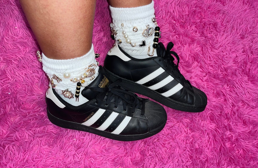 Bling Charm Slouch Junk Socks - Etsy