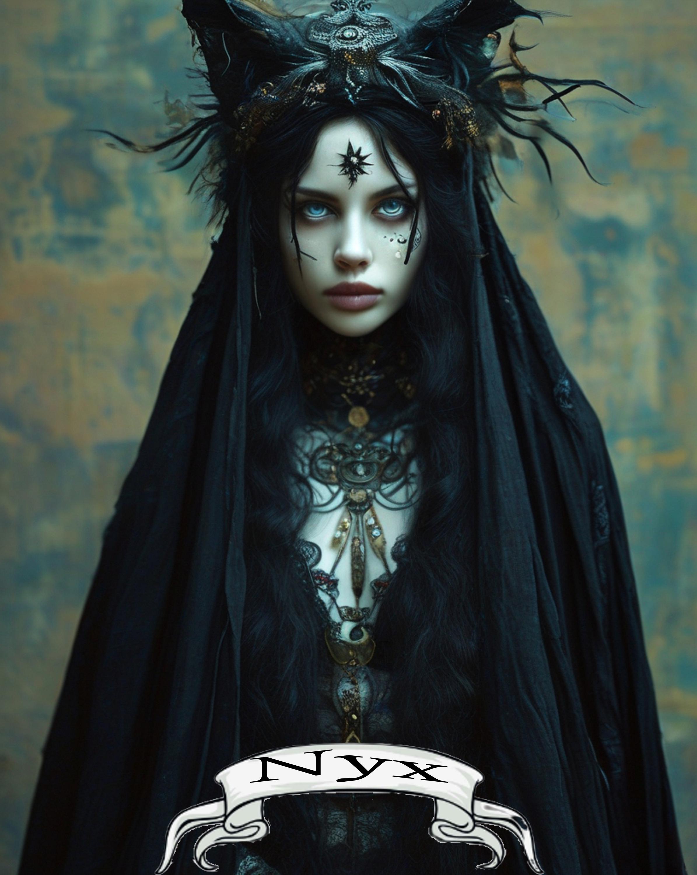 Nyx - Goddess of the Night - Etsy