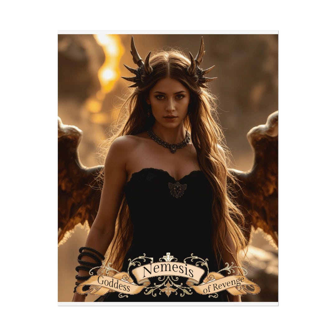 Nemesis - Goddess of Revenge, Goddess Wall Art, Ancient Greek Mythology ...